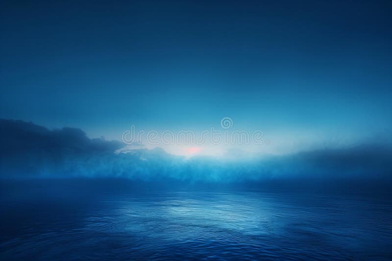Dark Blue Gradient Background with a Blur Effect, Darkly Colored. the ...