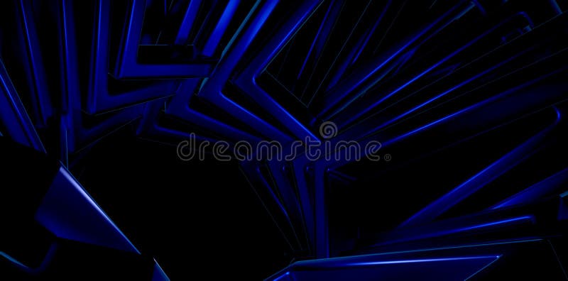 Dark Blue Square Line Geometric Abstract Stock Illustration ...
