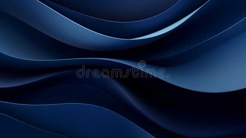Illustration of Dark Blue Waves As a Background Stock Illustration ...