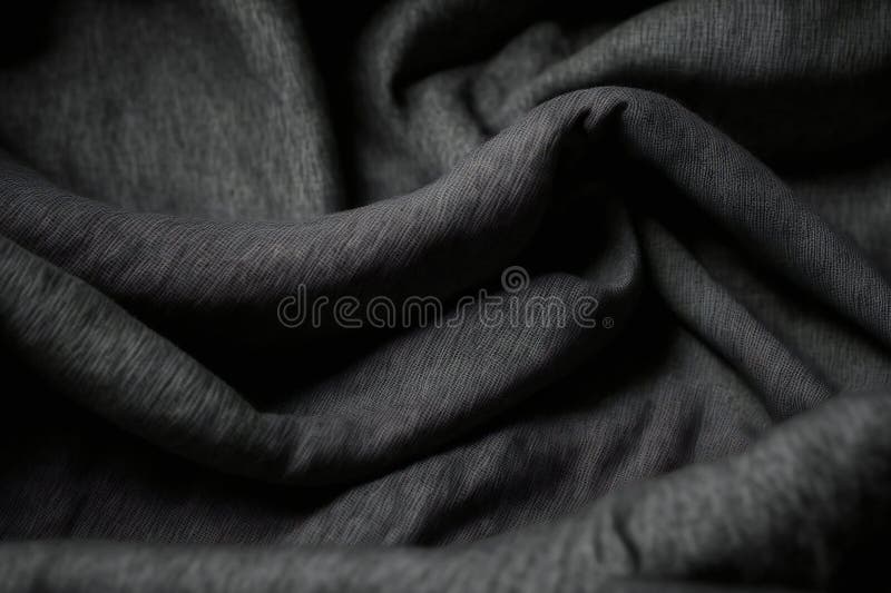 Dark Grey Cotton Fabric Texture, Abstract, Textures Stock Illustration ...