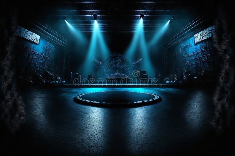 The Dark Stage Shows, Creative Digital Illustration Painting Stock ...