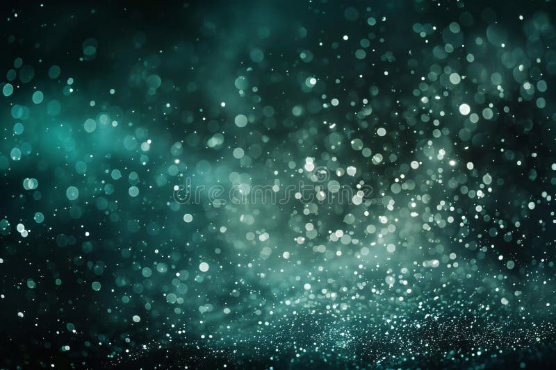 A Dark Teal and Black Background with Tiny White Glitter Particles ...