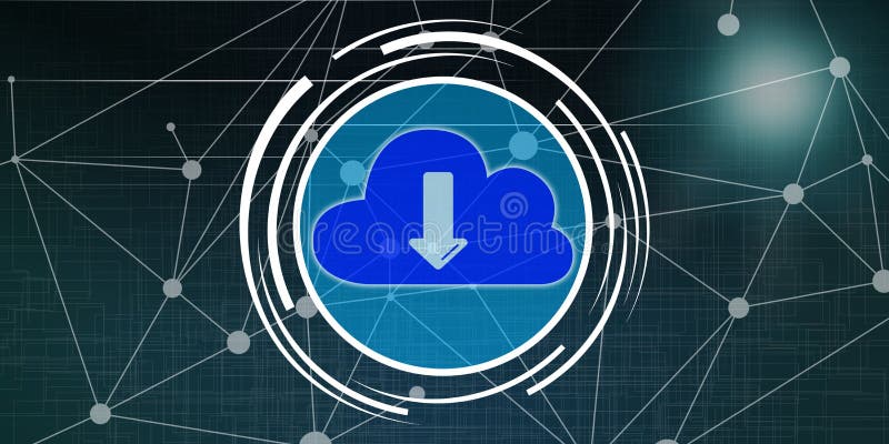 Concept of data download stock illustration. Illustration of networking ...