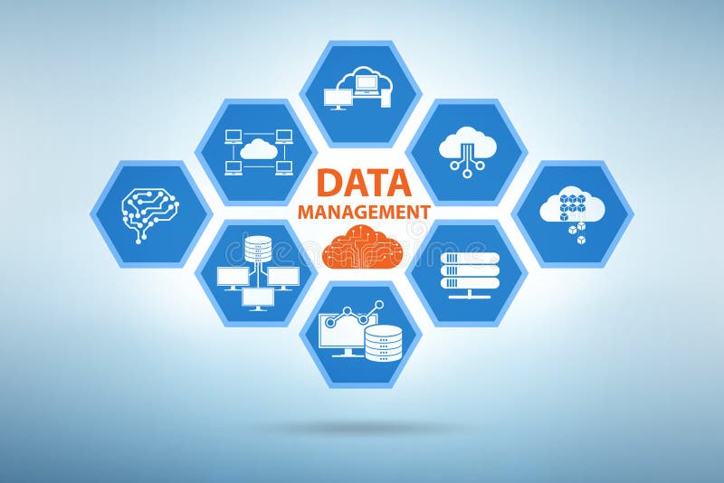 Illustration of Data Management Concept Stock Illustration ...