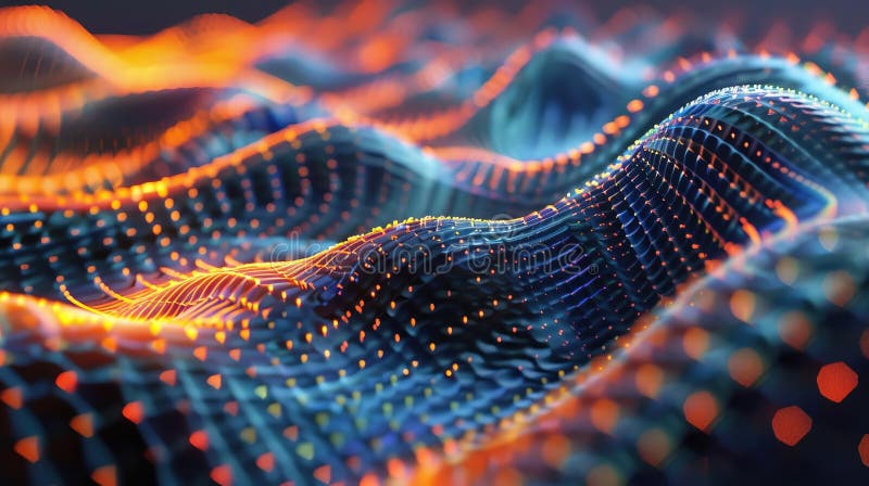 Illustration of a Data Monitoring Icon in 3D with a Colorful Background ...