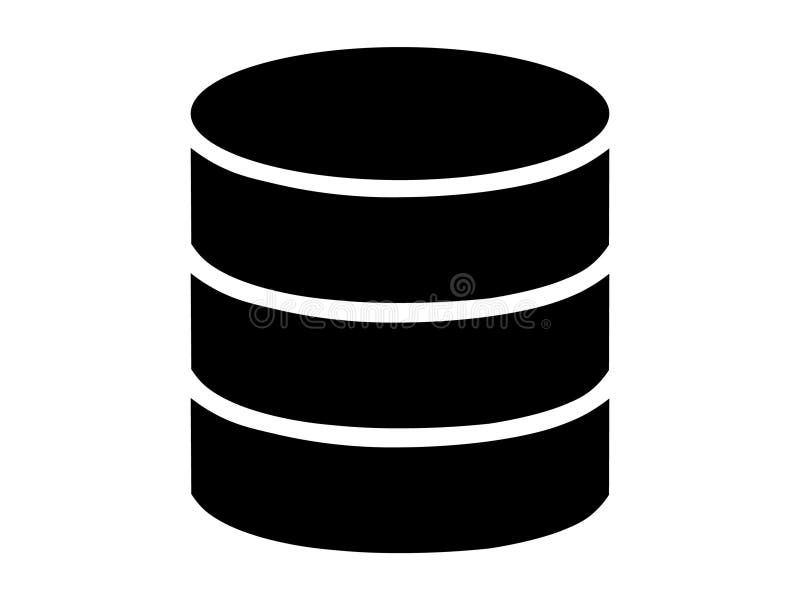 Database Icon (server Silhouette) Stock Vector - Illustration of ...