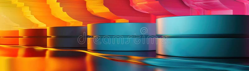 Illustration of a Database Management Icon in 3D with a Vibrant Color ...