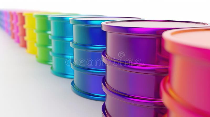 Illustration of a Database Management Icon in 3D with a Vibrant Color ...