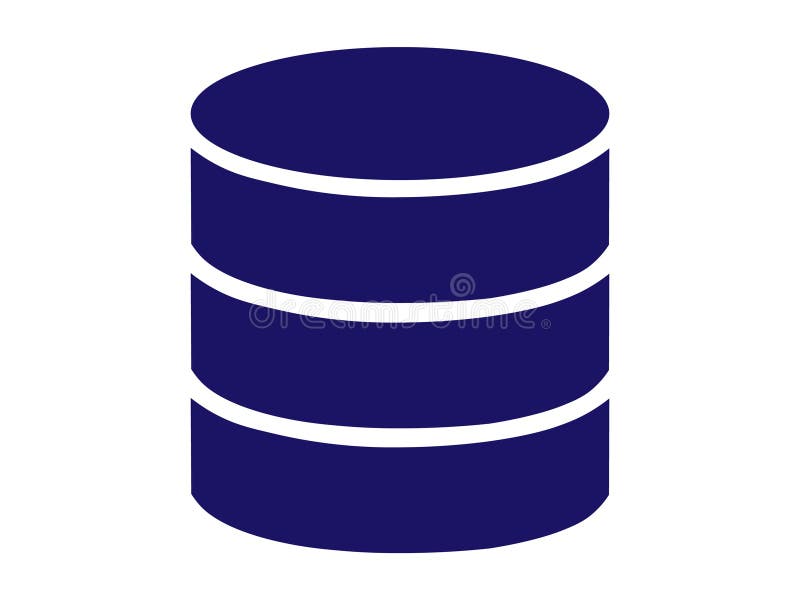 Illustration of a Database Mark (server Icon) Stock Illustration ...