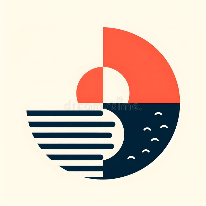 Illustration of a Day and Night , Half Moon and Half Sun Stock ...