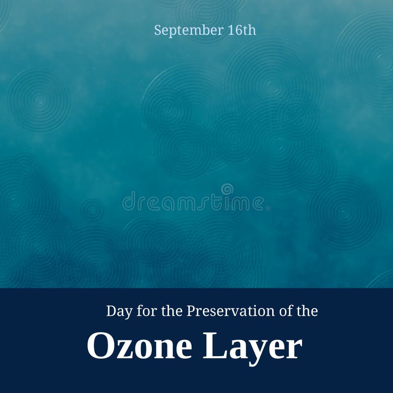 Illustration of Day for Preservation of Ozone Layer Text with Circular ...