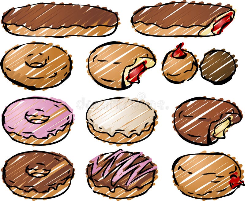 Illustration de beignet illustration de vecteur. Illustration du baking ...