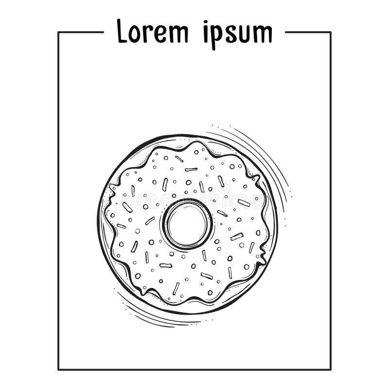 Illustration De Beignet, Dessin, Illustration de Vecteur - Illustration ...