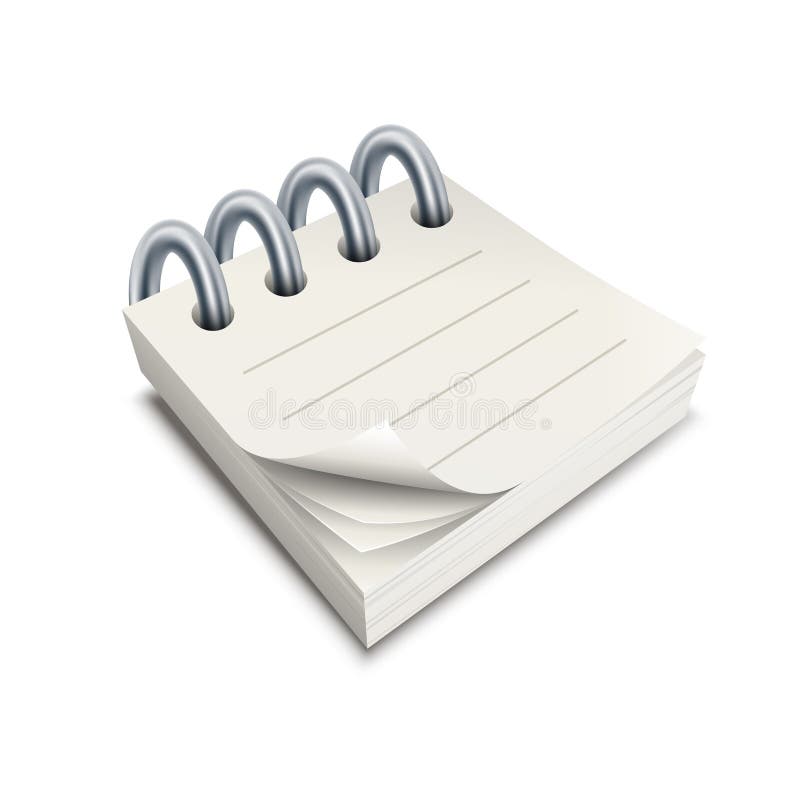 Illustration De Bloc-notes De Vecteur Illustration de Vecteur ...
