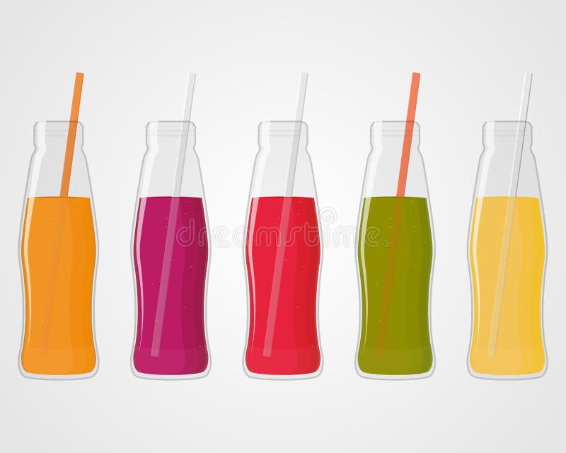 Illustration De Bouteille De Jus De Fruit Illustration de Vecteur ...