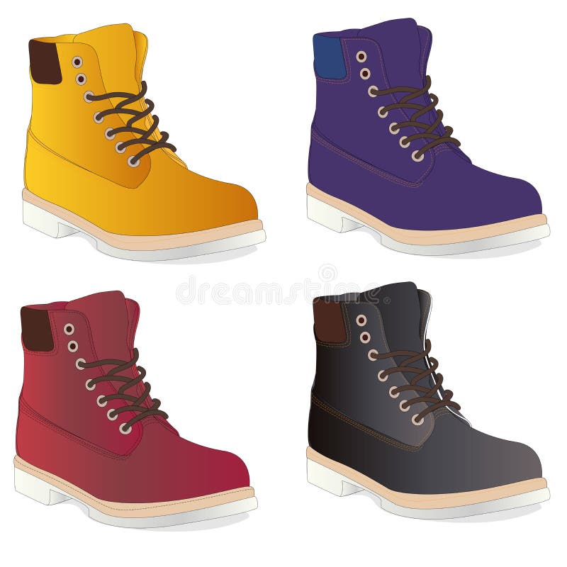 Illustration De Chaussures D'hommes D'isolement Illustration de Vecteur ...