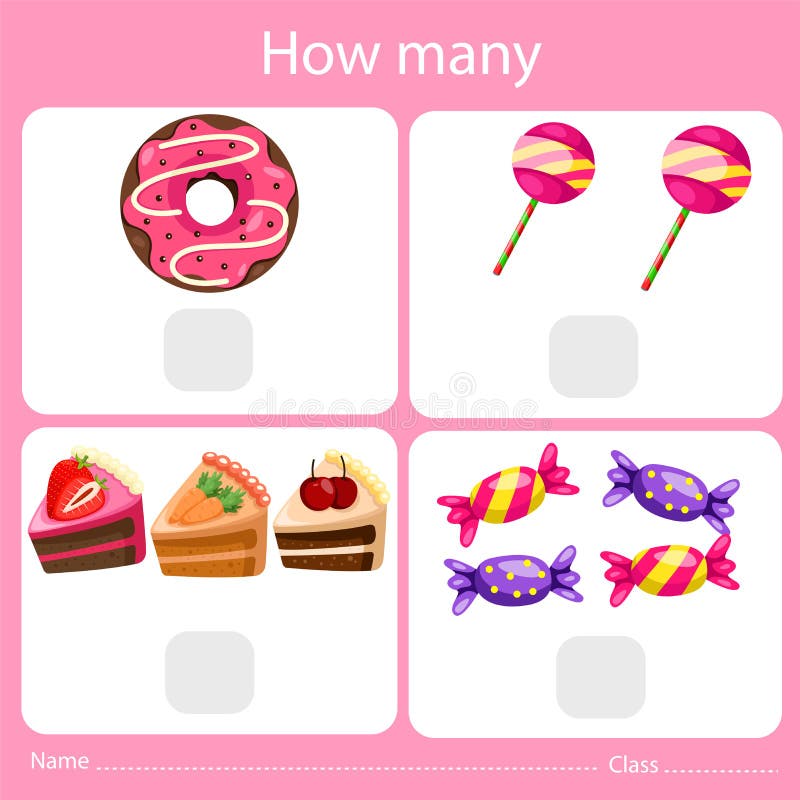 Illustration De Compter L'objet Pour Les Enfants Un Illustration de ...