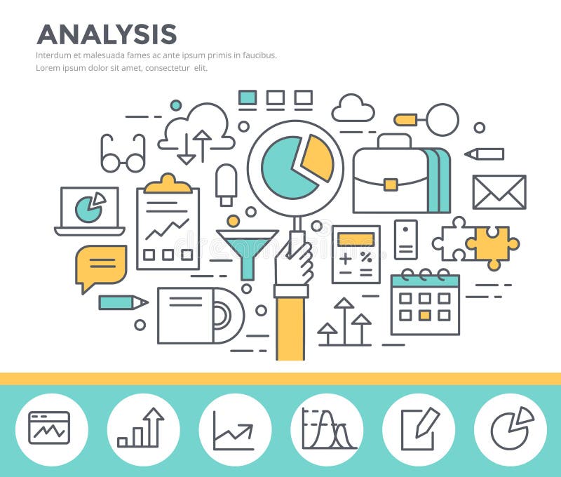 Illustration De Concept D'analyse Commerciale Illustration de Vecteur ...