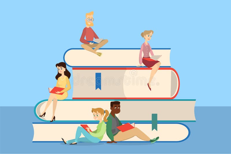 Illustration De Concept De Lecture Illustration de Vecteur ...