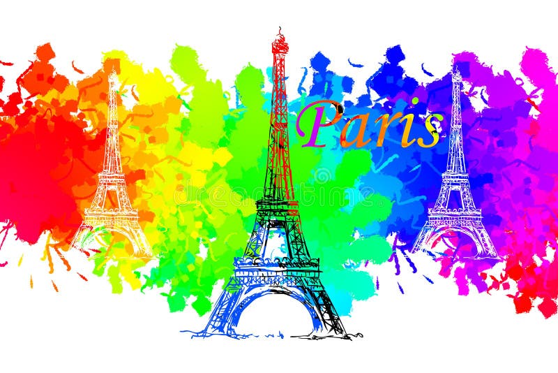 Illustration De Conception D'art De Paris Illustration Stock ...