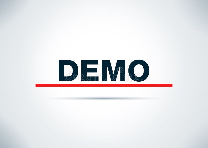 Illustration De Demo Abstract Flat Background Design Illustration Stock ...