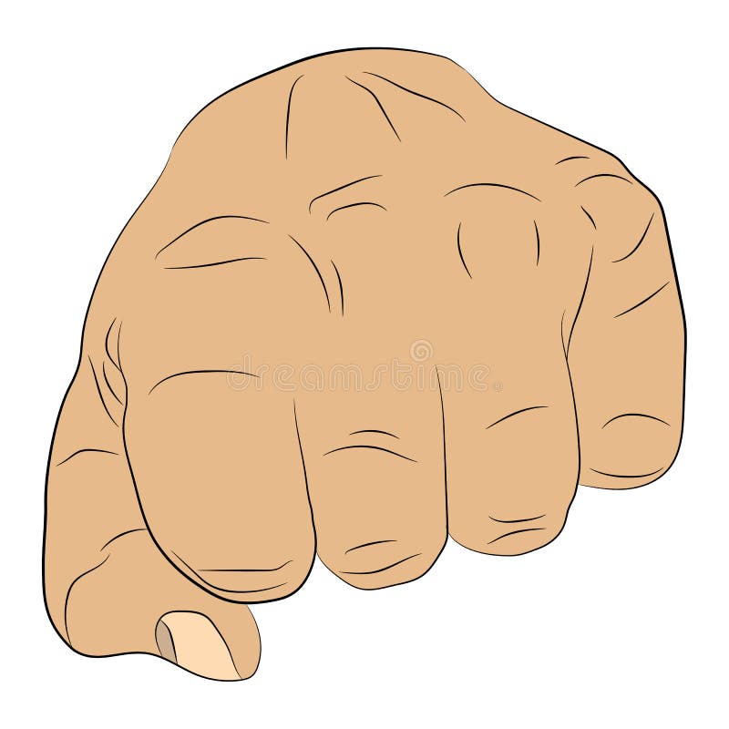 Illustration De Dessin De Poing Illustration Stock - Illustration du ...