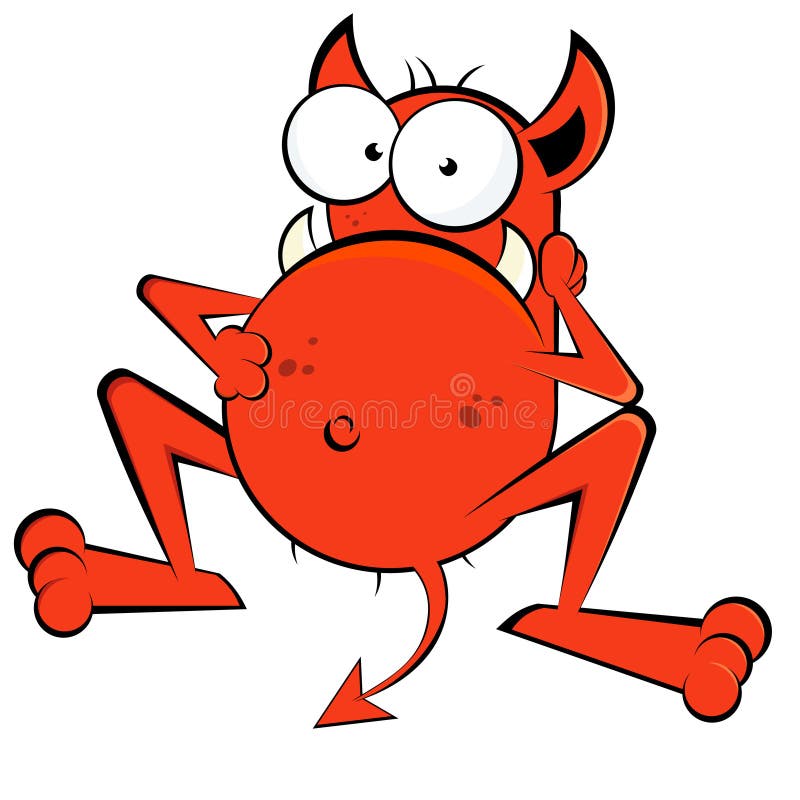 Illustration De Diable De Dessin Animé Illustration de Vecteur ...