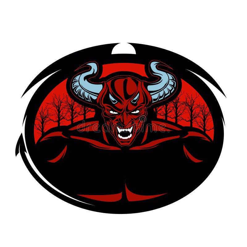 Illustration De Diable Rouge Illustration de Vecteur - Illustration du ...