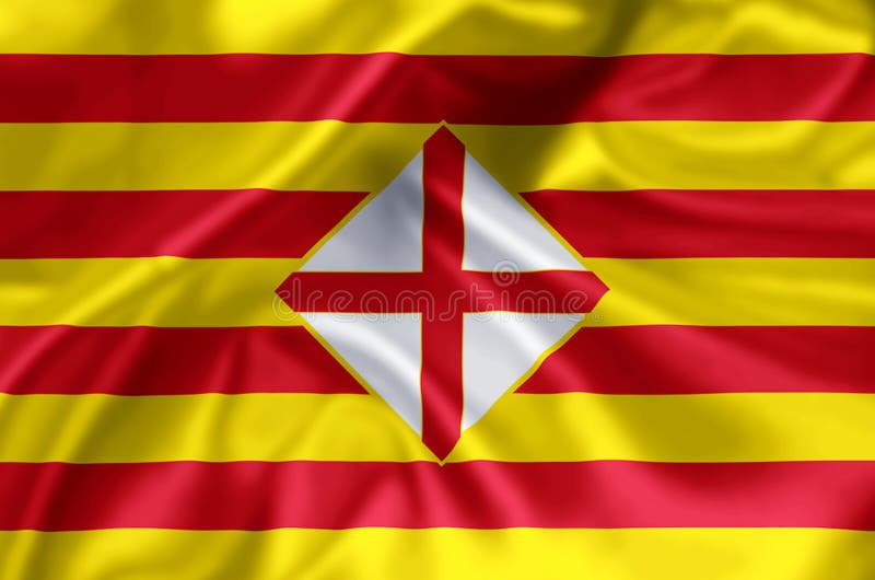 Illustration De Drapeau De Barcelone Illustration Stock - Illustration ...