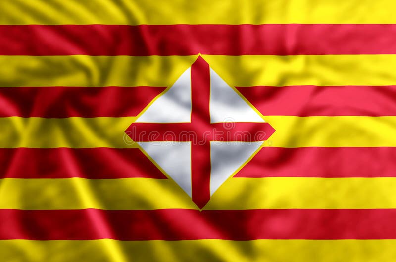 Illustration De Drapeau De Barcelone Illustration Stock - Illustration ...