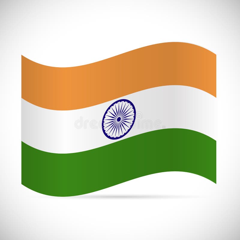 Illustration De Drapeau D'Inde Illustration de Vecteur - Illustration ...