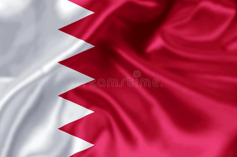 Illustration De Drapeau Du Bahrain Illustration Stock - Illustration du ...