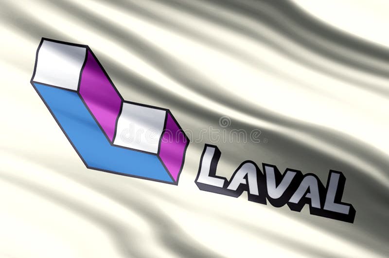 Illustration De Drapeau De Laval Québec Illustration Stock ...