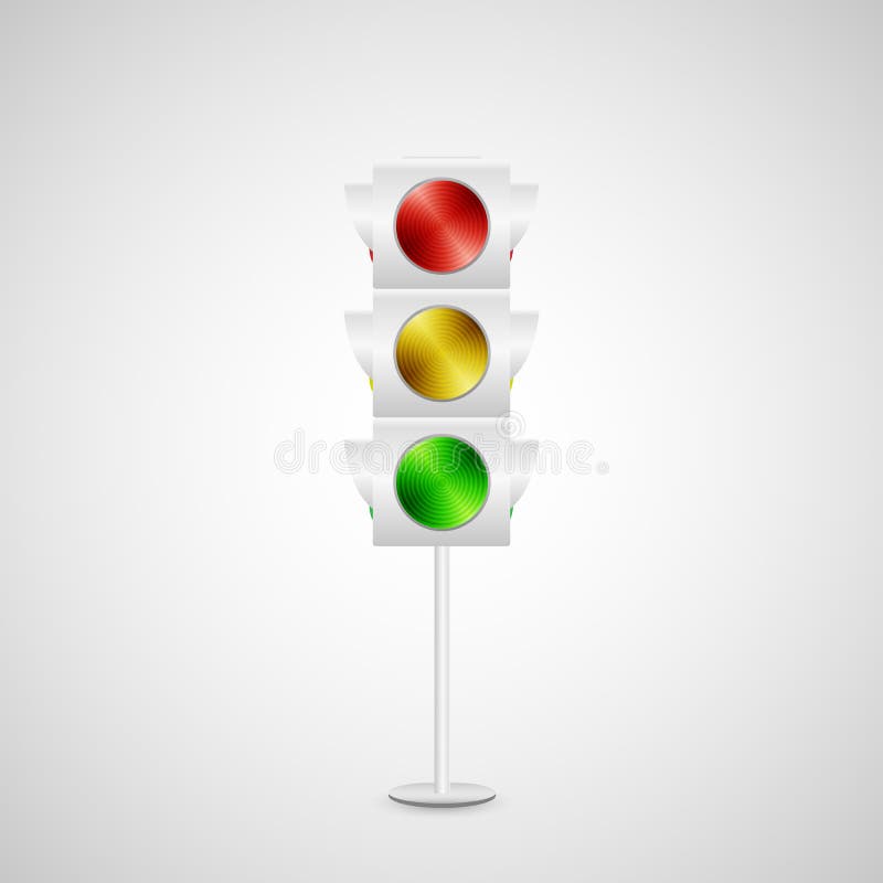 Feu de signalisation illustration de vecteur. Illustration du route ...