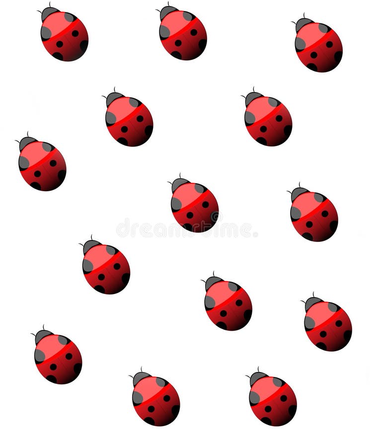 Illustration De Fond De Madame Bug Illustration Stock - Illustration du ...