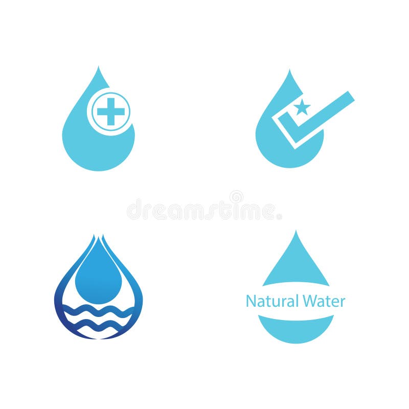 Illustration De Goutte D'eau Logo Vectoriel Illustration de Vecteur ...