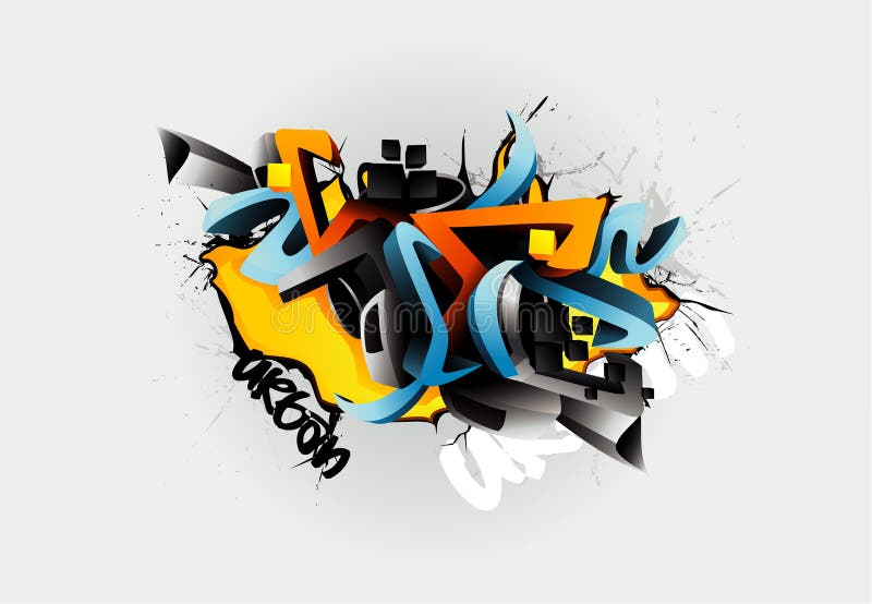 Illustration de graffiti illustration de vecteur. Illustration of ...