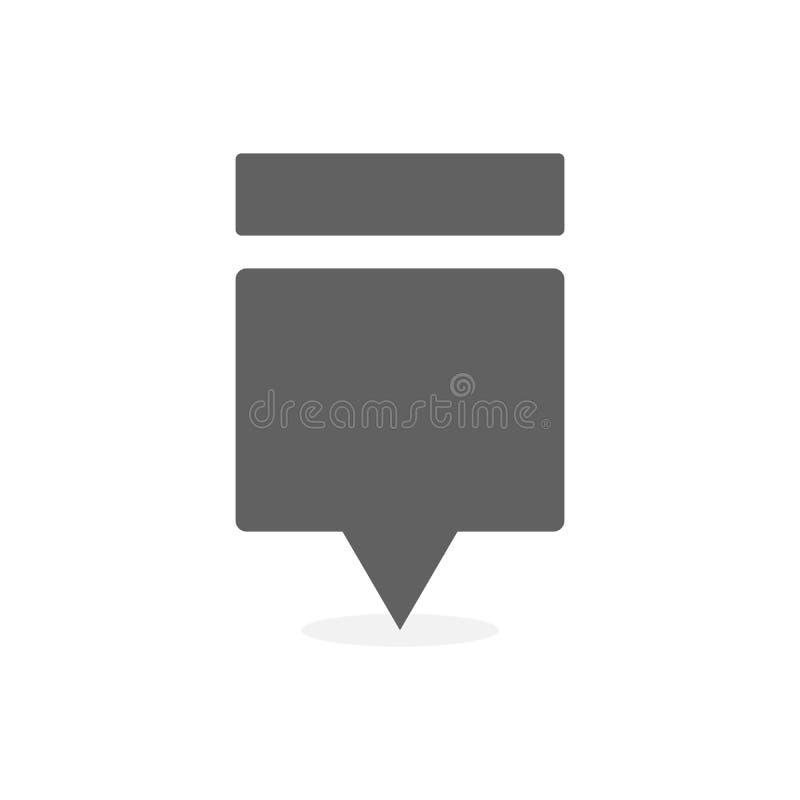 Illustration De Gray Map Marker Et De Goupille Illustration Stock ...