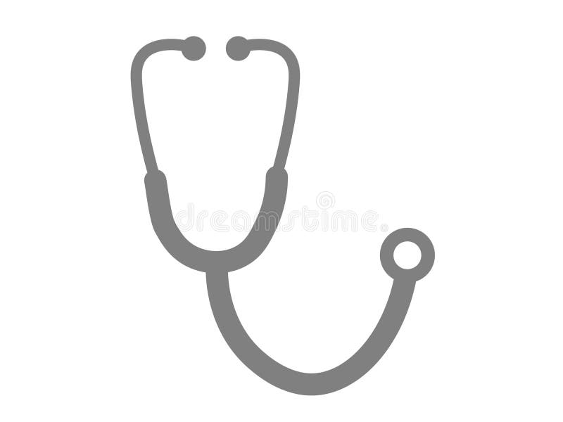 Illustration De L'icône De Silhouette Stéthoscope Image stock - Illustration du pictogramme ...