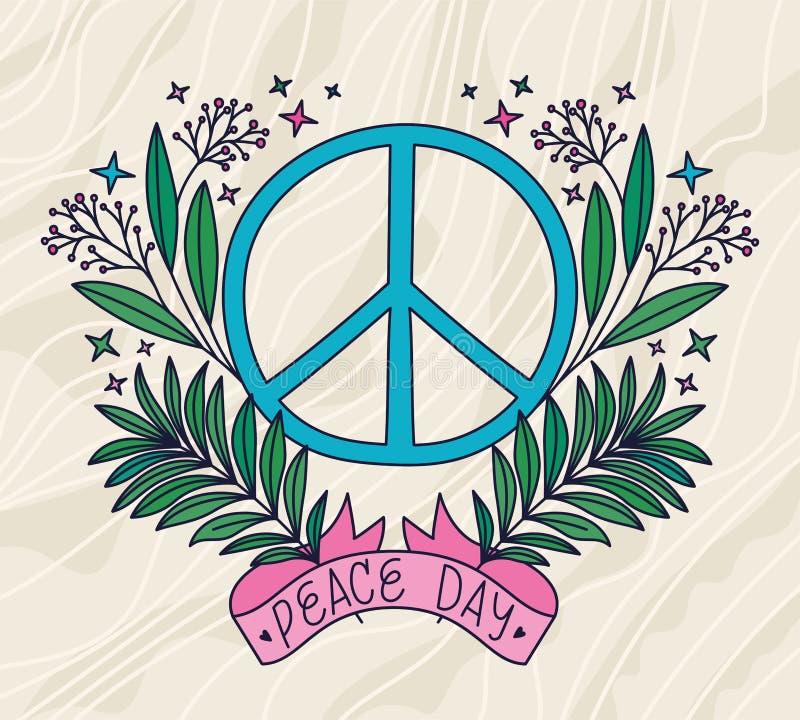 Illustration de la paix illustration de vecteur. Illustration du signe ...
