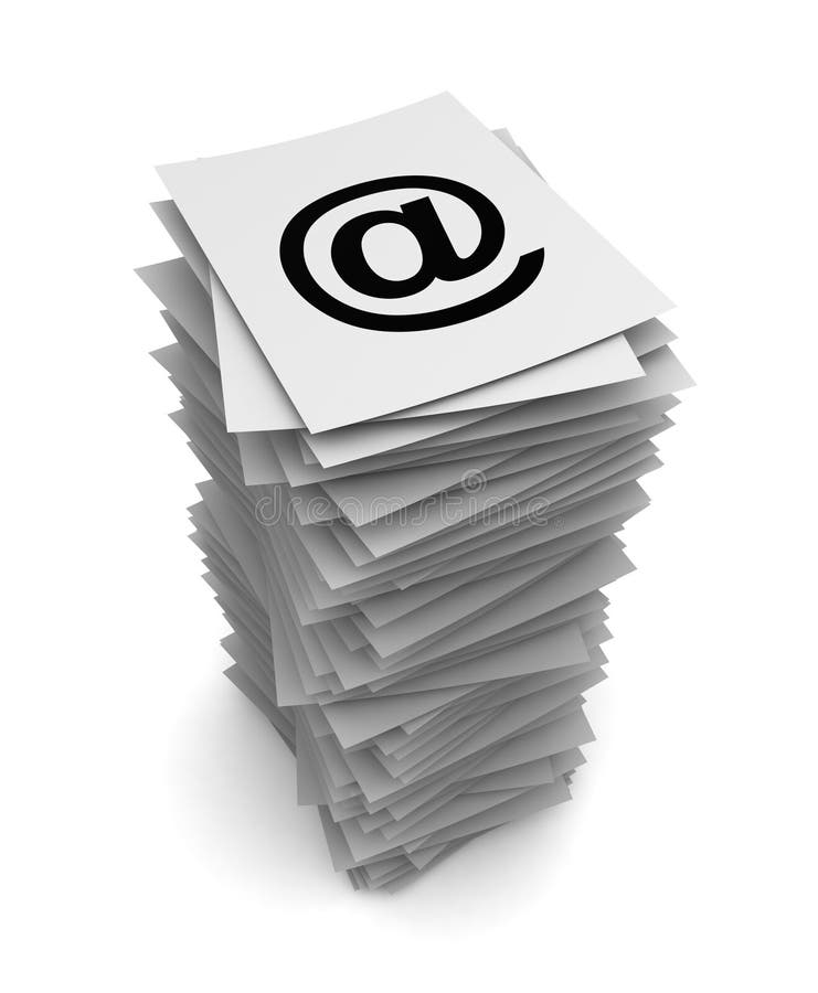 Pile de courrier illustration stock. Illustration du affranchissement ...