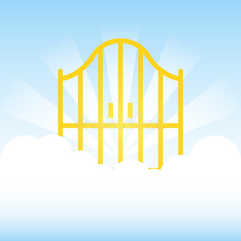 Illustration De La Porte Du Ciel. Clipart Illustration de Vecteur ...