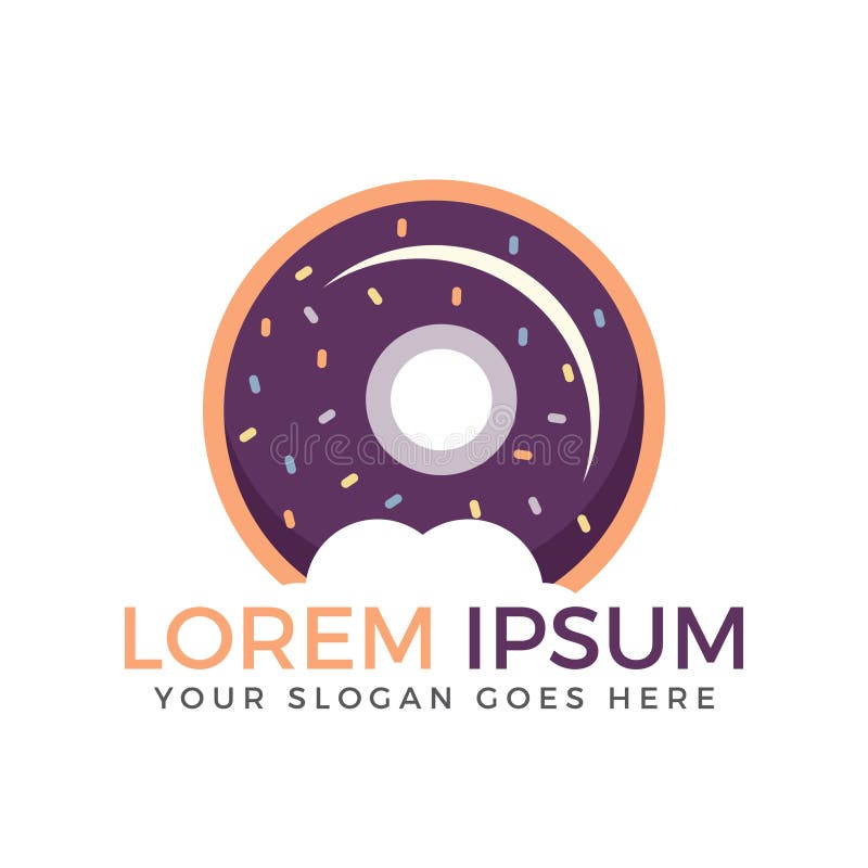 Illustration De Logo De Beignet Illustration Stock - Illustration du ...