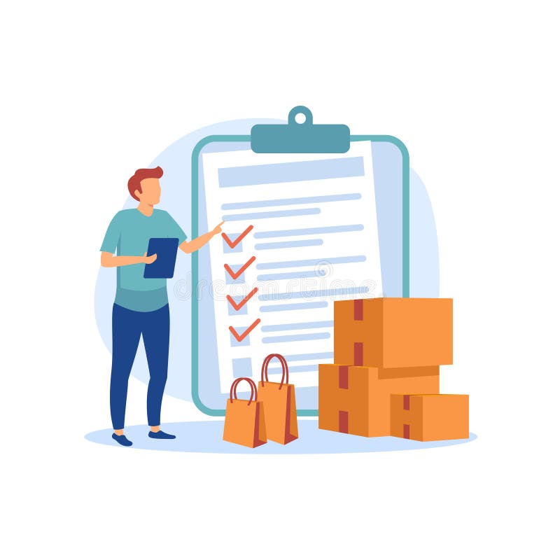 Illustration De Ma Liste De Commandes Illustration de Vecteur ...