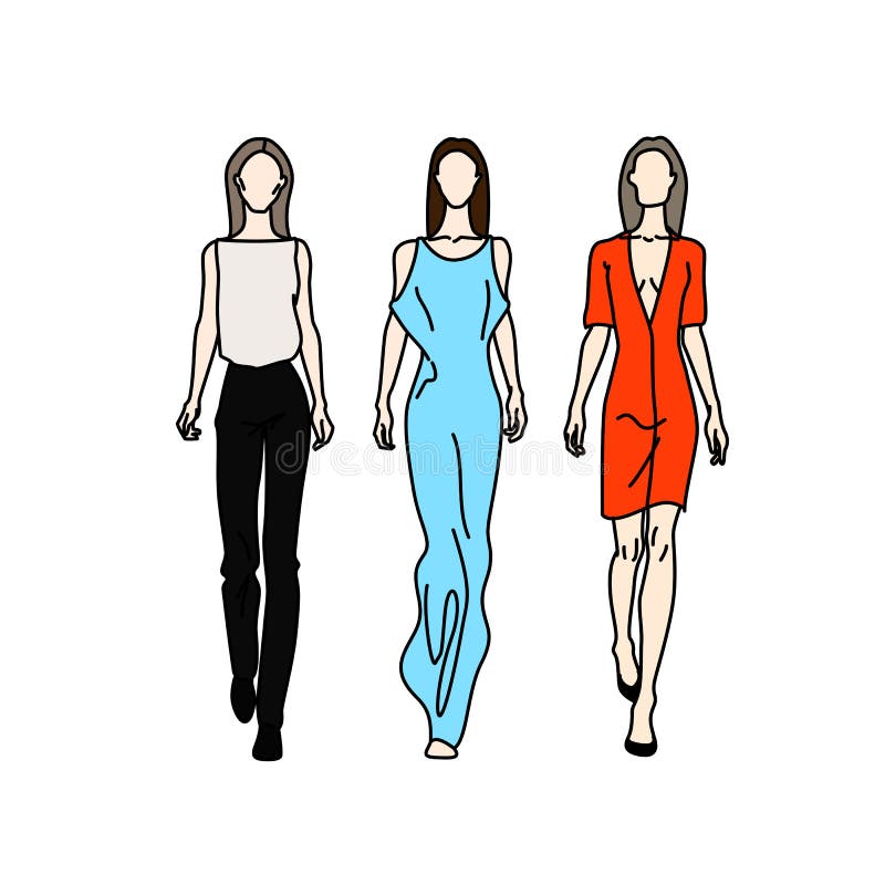 Illustration de mode illustration de vecteur. Illustration du peinture ...