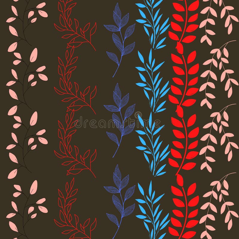 Illustration De Motif Feuille De Couleur Et De Conception Multiples ...