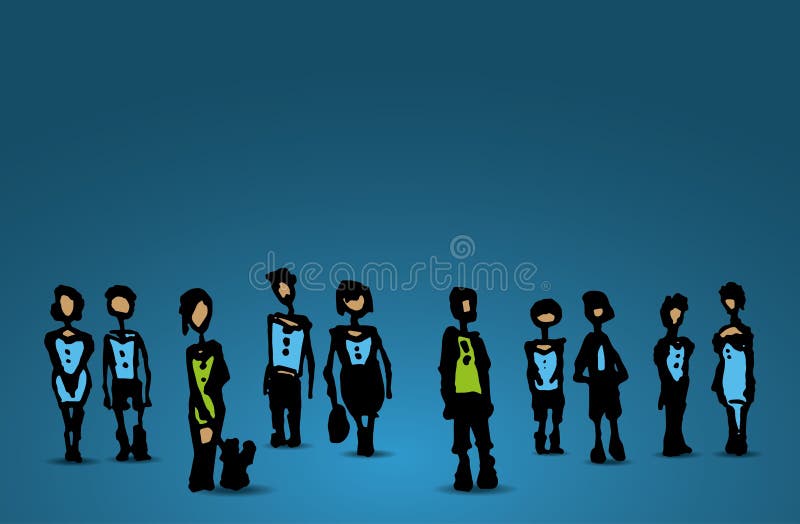 Illustration De Personnes De Dessin Illustration de Vecteur ...