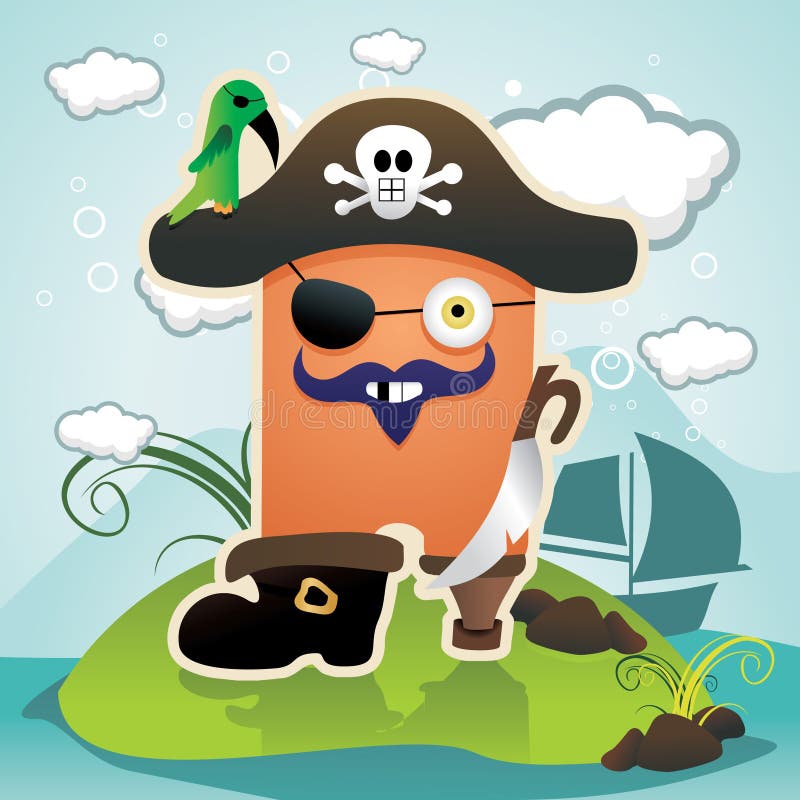 Tired_pirate illustration stock. Illustration du pirate - 17556602