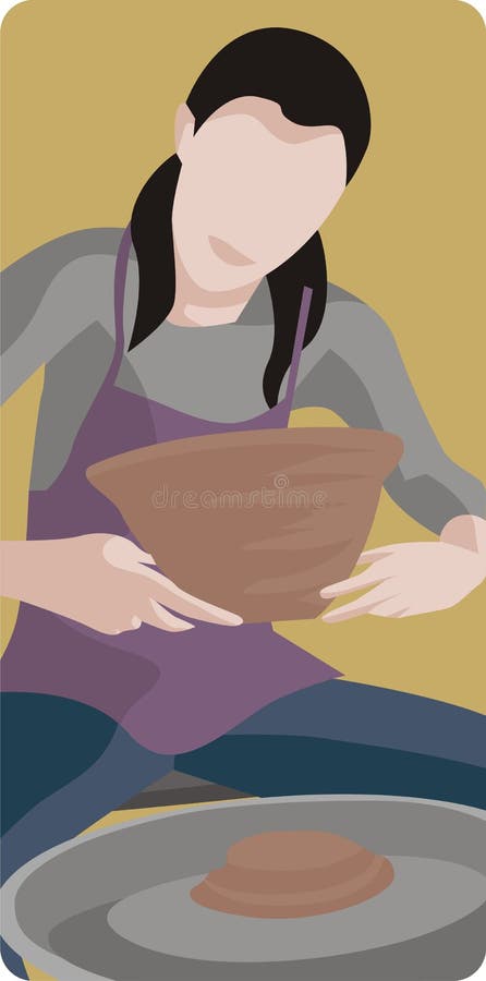 Illustration de potier illustration de vecteur. Illustration du ...