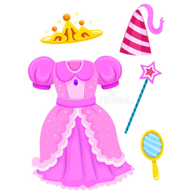 Illustration De Princesse Accessories Elements Illustration de Vecteur ...